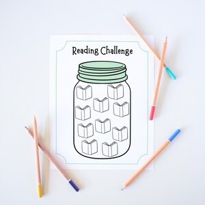10 Book Reading Challenge | Reading Log | Book Log | Reading Tracker ...