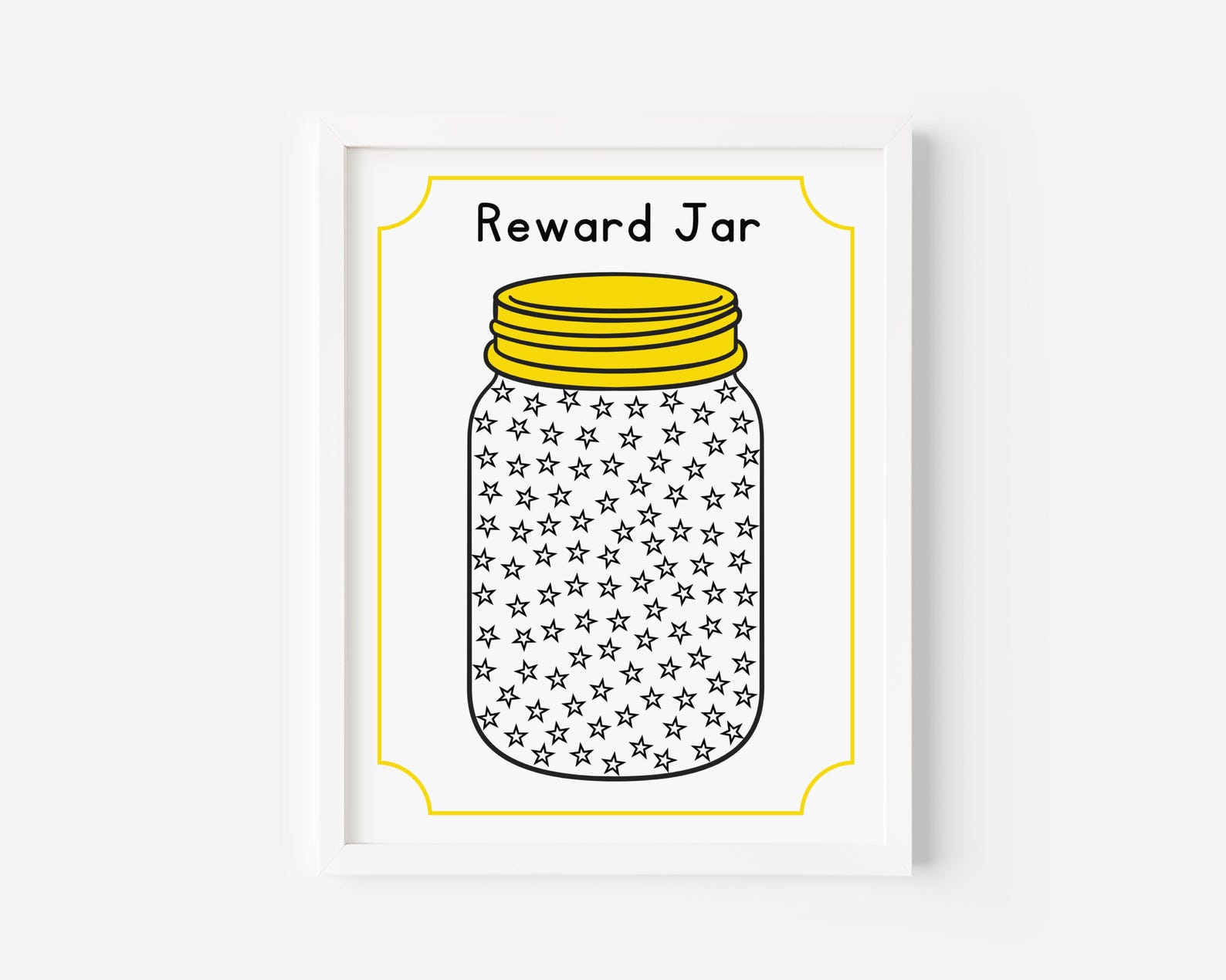 100 Stars Kids Reward Jar, Kids Reward Chart, Kids Points Chart, Marble ...