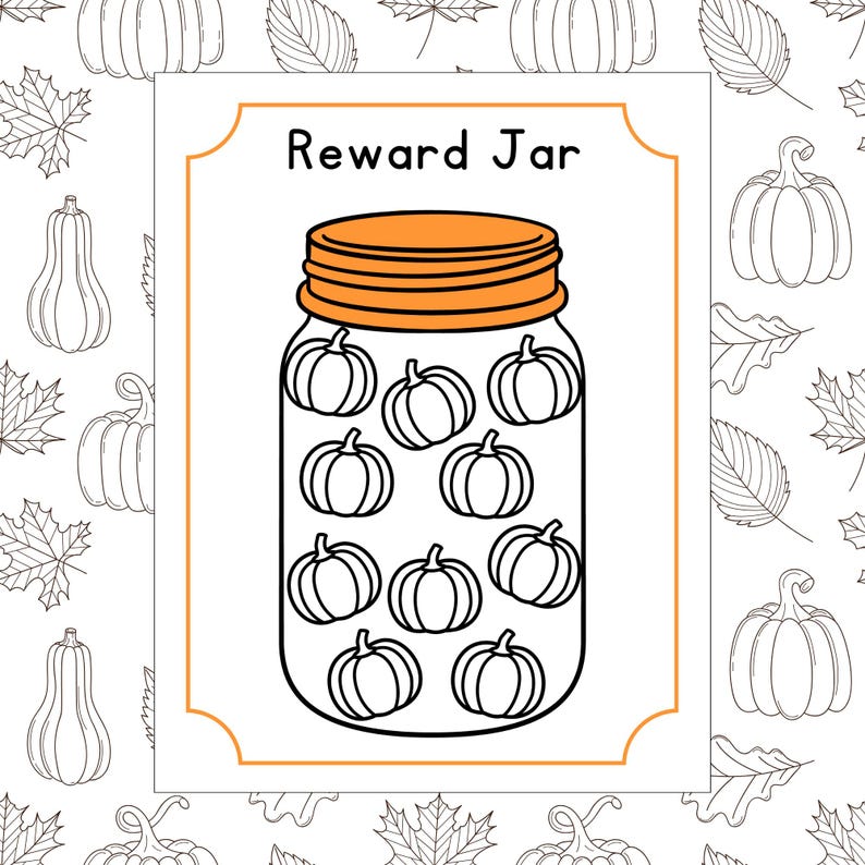 Kids Reward Jar Printable, Kids Reward Chart, Behavior Chart, Toddler ...