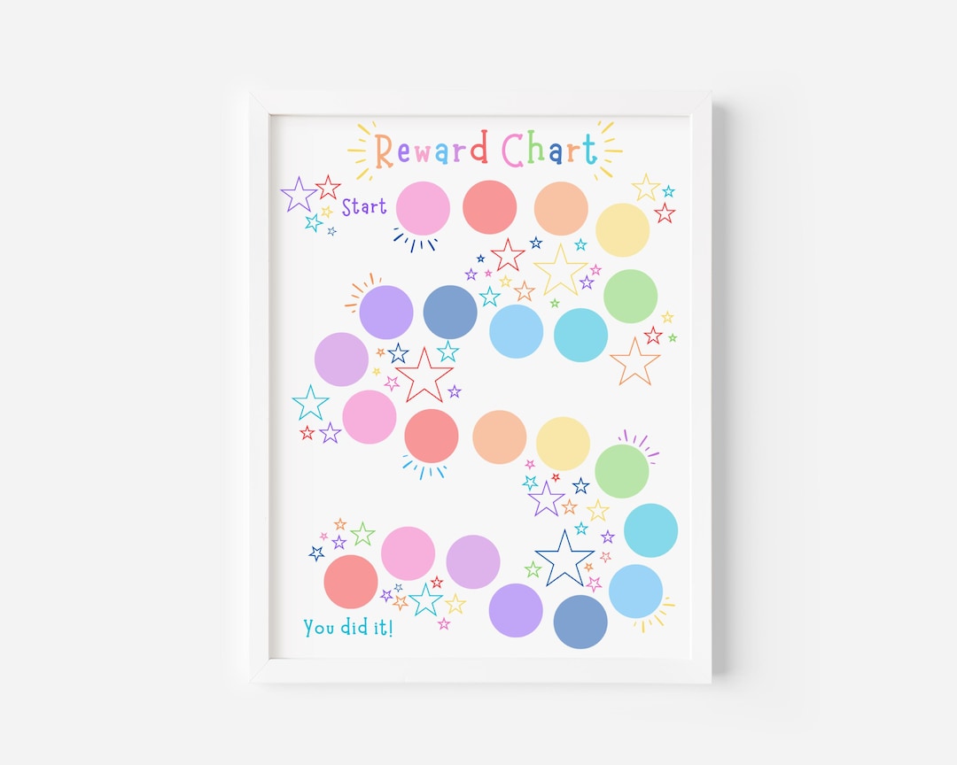 Kids Reward Chart Printable, Toddler Reward Chart, Kids Behavior Chart ...