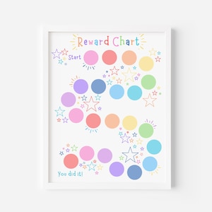 Kids Reward Chart Printable, Toddler Reward Chart, Kids Behavior Chart ...