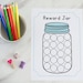 20 Marbles Kids Printable Marble Jar, Kids Reward Jar Printable, Kids ...
