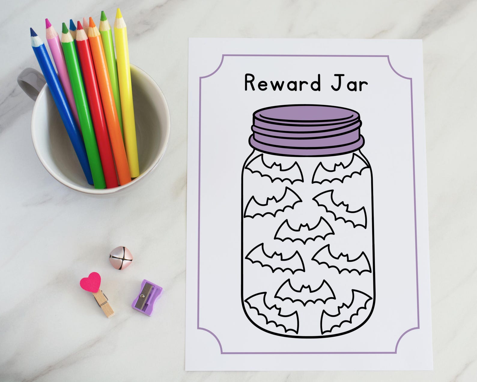 Kids Reward Jar Printable, Kids Reward Chart, Toddler Reward Jar ...