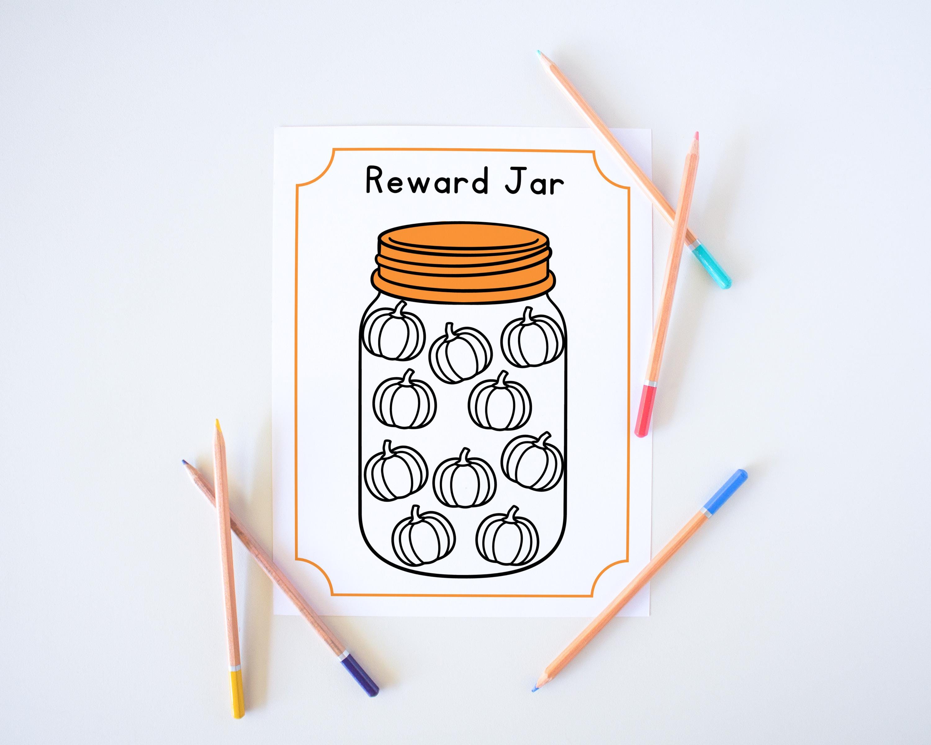 Kids Reward Jar Printable Bundle, Kids Reward Chart, Toddler Reward Jar ...