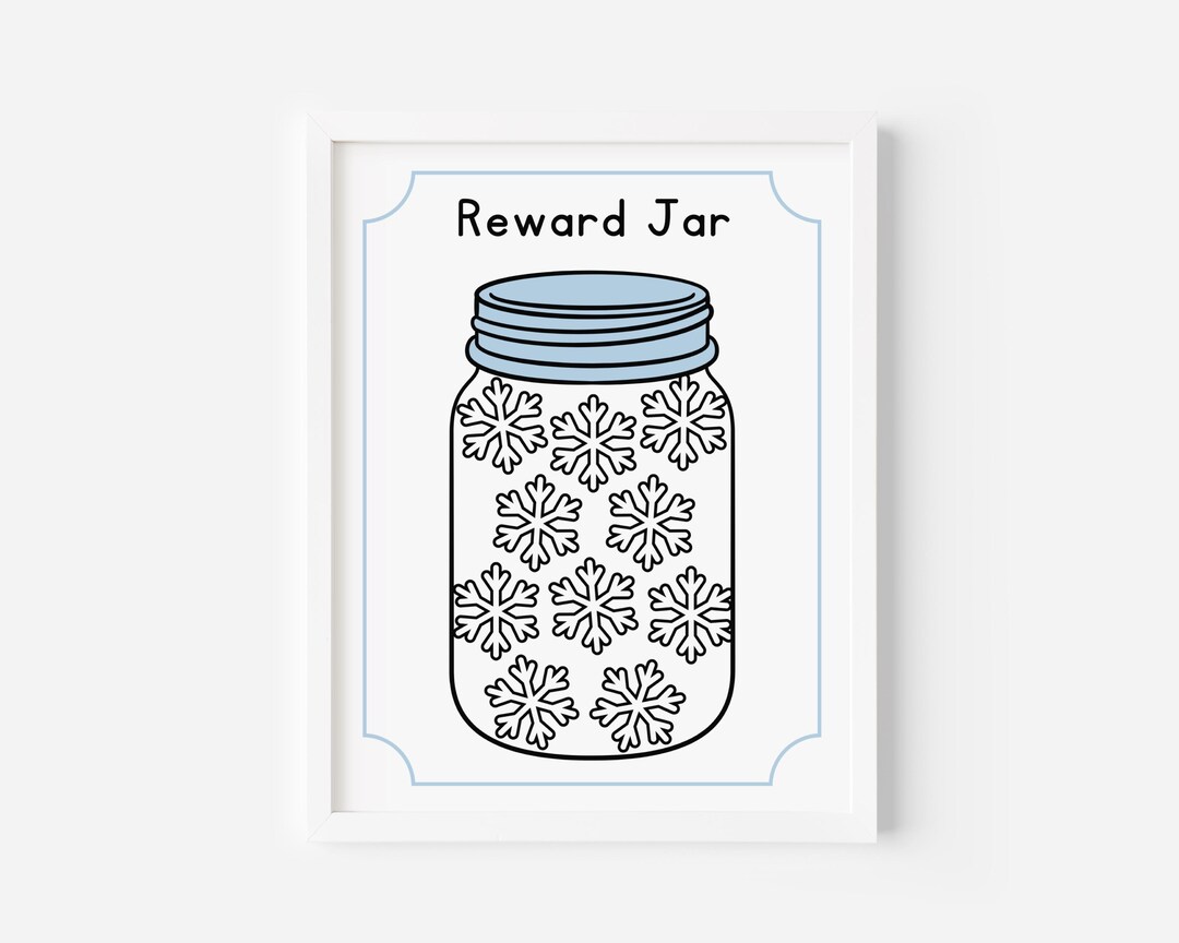 Kids Reward Jar Printable, Kids Reward Chart, Toddler Reward Jar ...