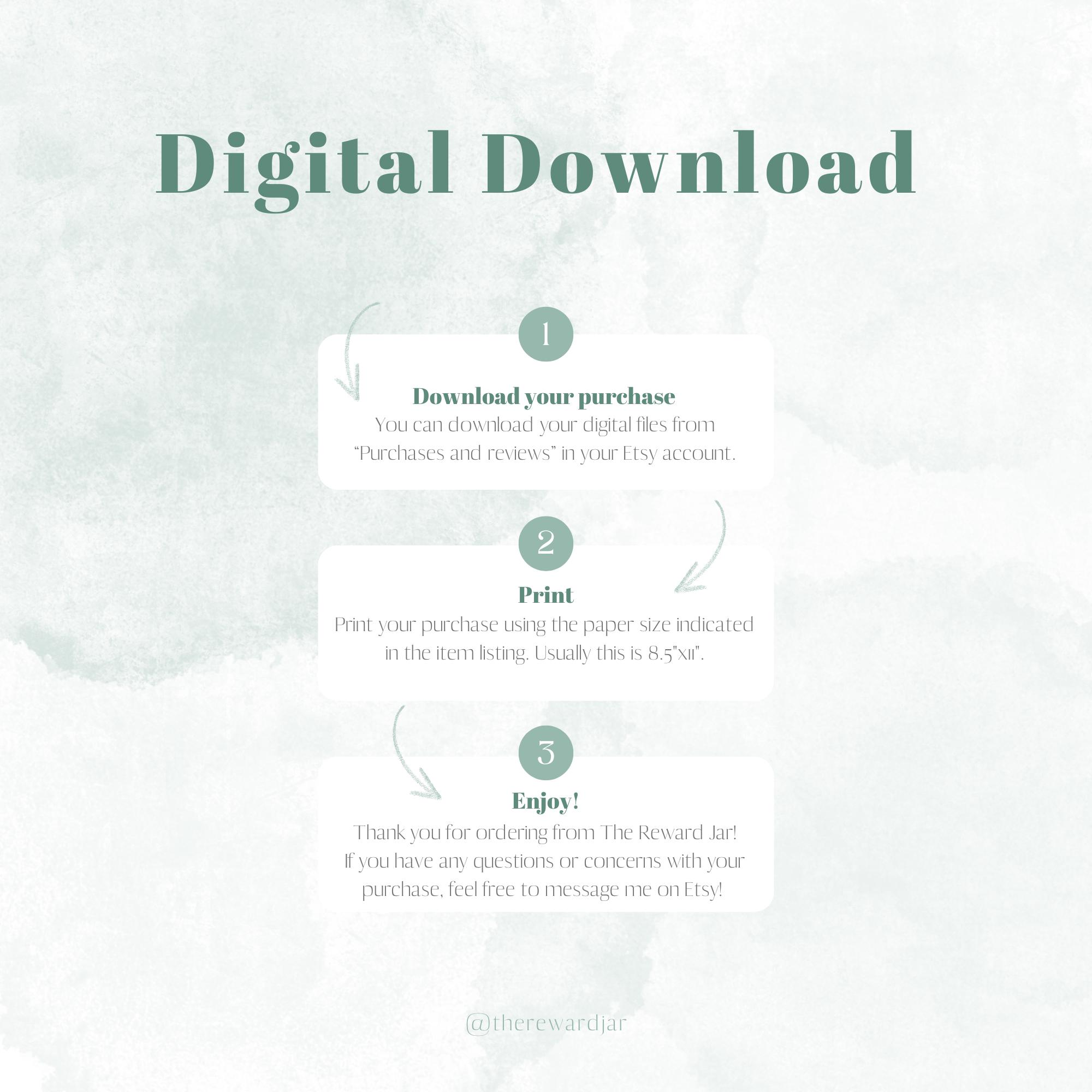 20 Marbles Kids Printable Marble Jar, Kids Reward Jar Printable, Kids ...