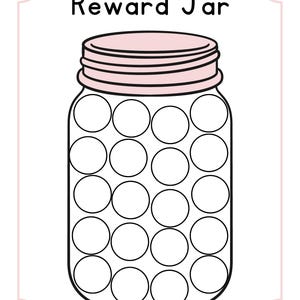 20 Marbles Kids Printable Marble Jar, Kids Reward Jar Printable, Kids ...