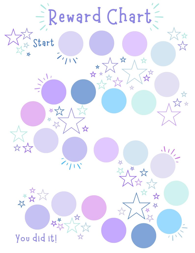 Kids Printable Reward Chart, Kids Behavior Chart, Toddler Reward Chart ...