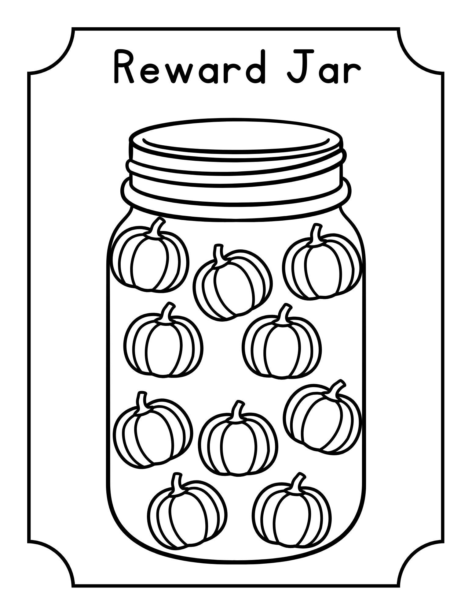 Kids Reward Jar Printable, Kids Reward Chart, Behavior Chart, Toddler ...