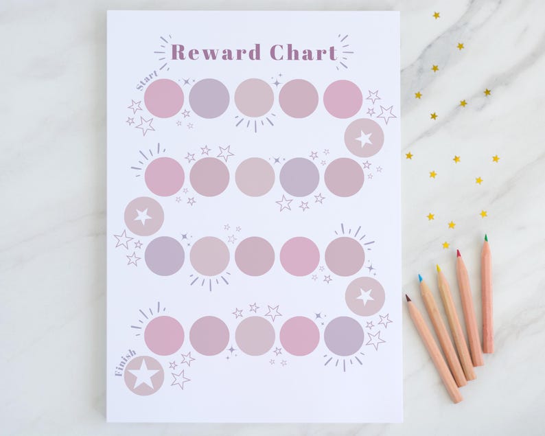 Kids Printable Reward Chart, Kids Behavior Chart, Toddler Reward Chart, Kids Star Chart ...
