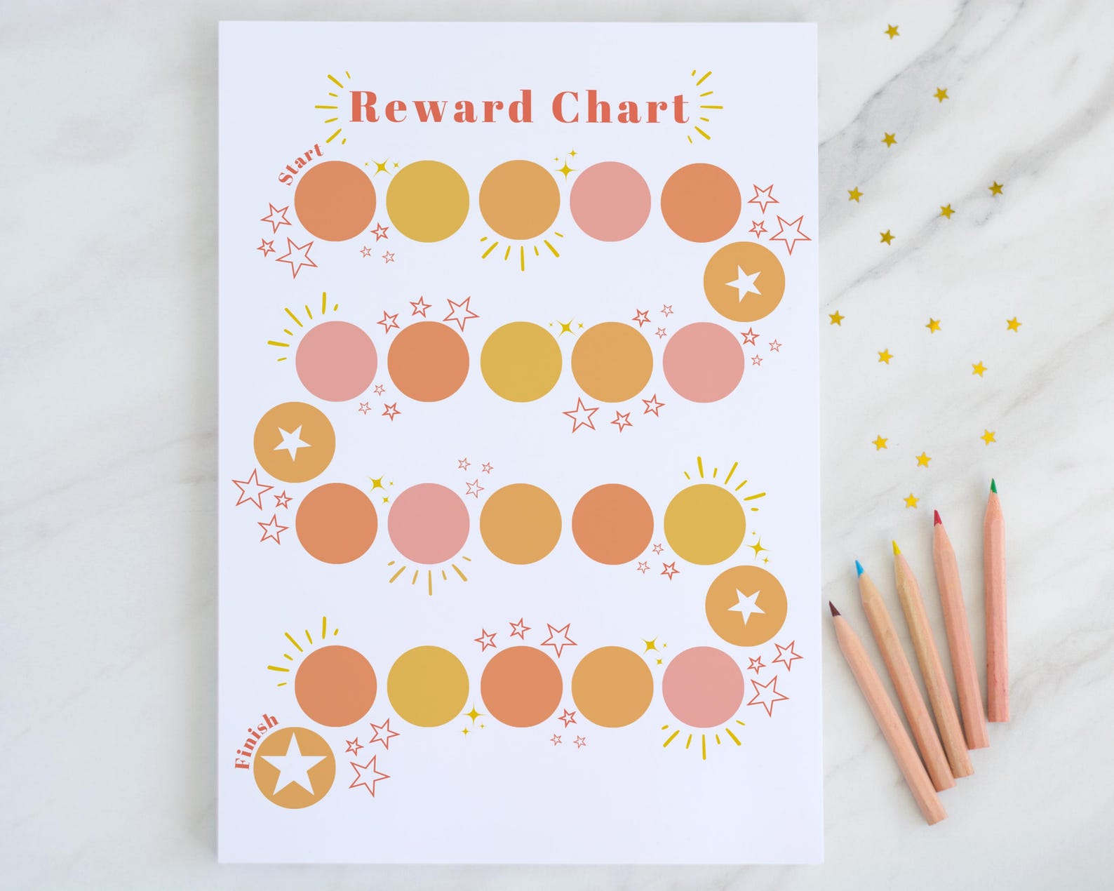 Kids Printable Reward Chart, Kids Behavior Chart, Toddler Reward Chart ...