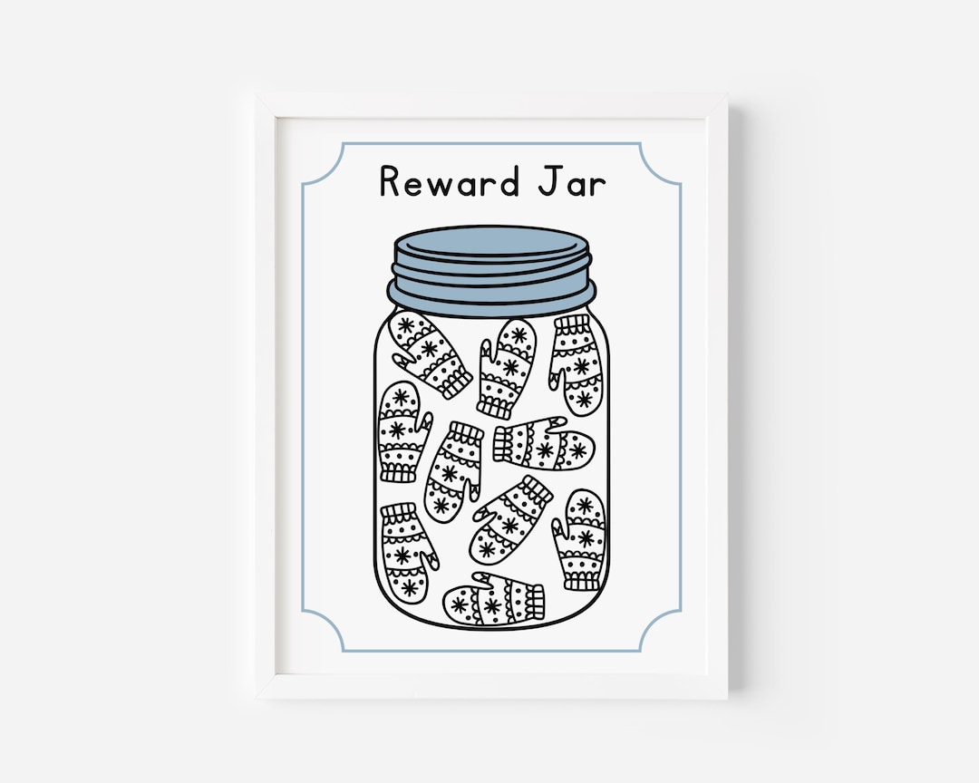 Kids Reward Jar Printable, Kids Reward Chart, Toddler Reward Jar ...