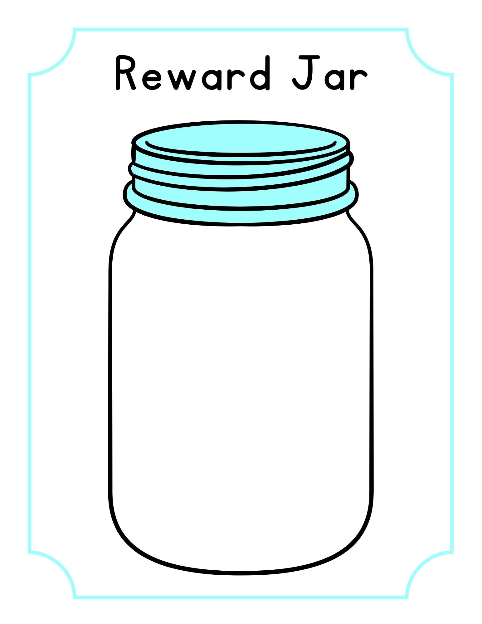 Empty Kids Reward Jar Printable, Kids Reward Chart, Toddler Reward Jar ...