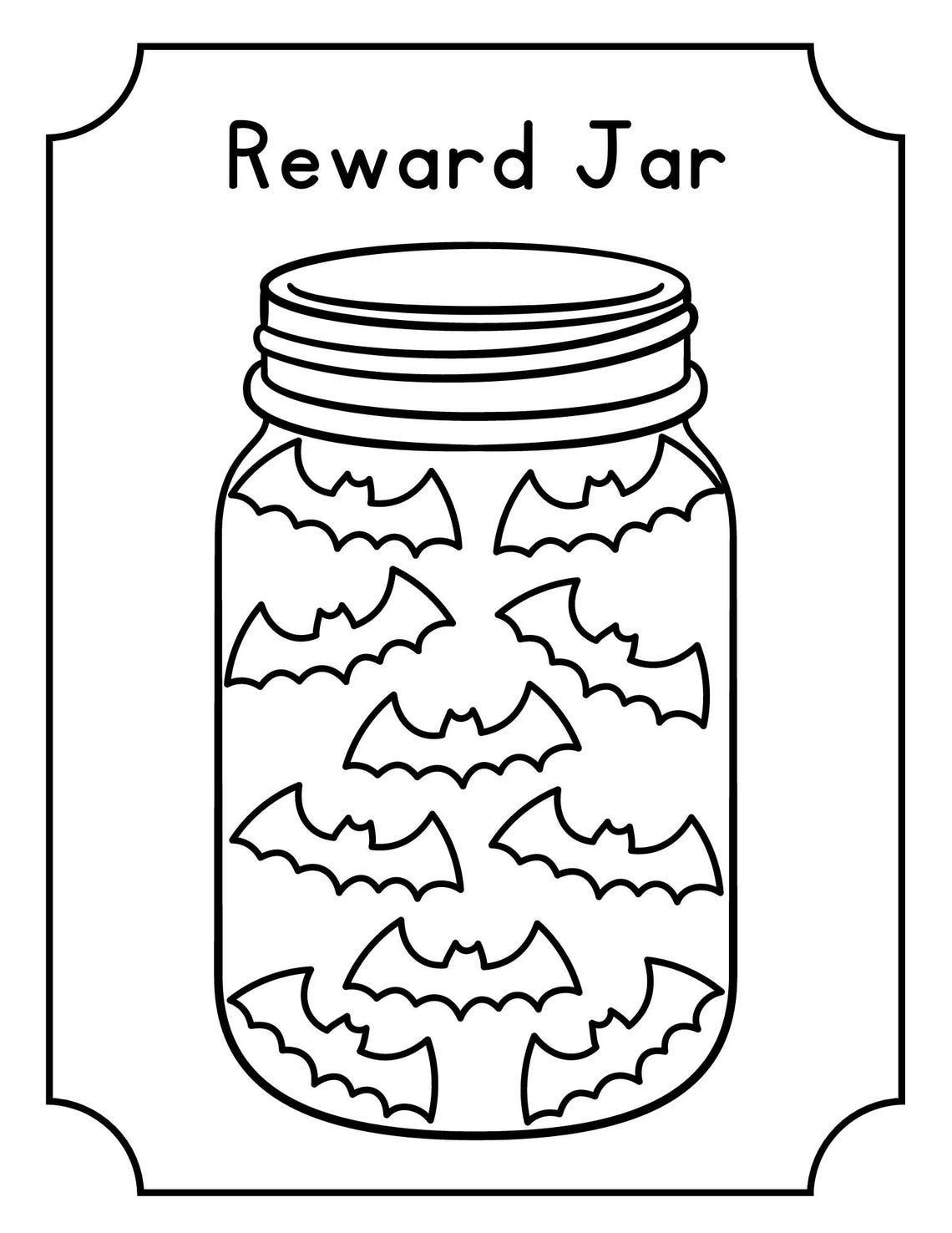 Kids Reward Jar Printable, Kids Reward Chart, Toddler Reward Jar ...