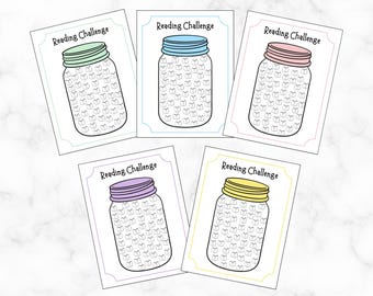 Printable Book Challenge | PDF Digital Download | Reading Log Journal ...