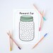 50 Marbles Kids Printable Reward Jar, Kids Reward Chart, Marble Jar ...