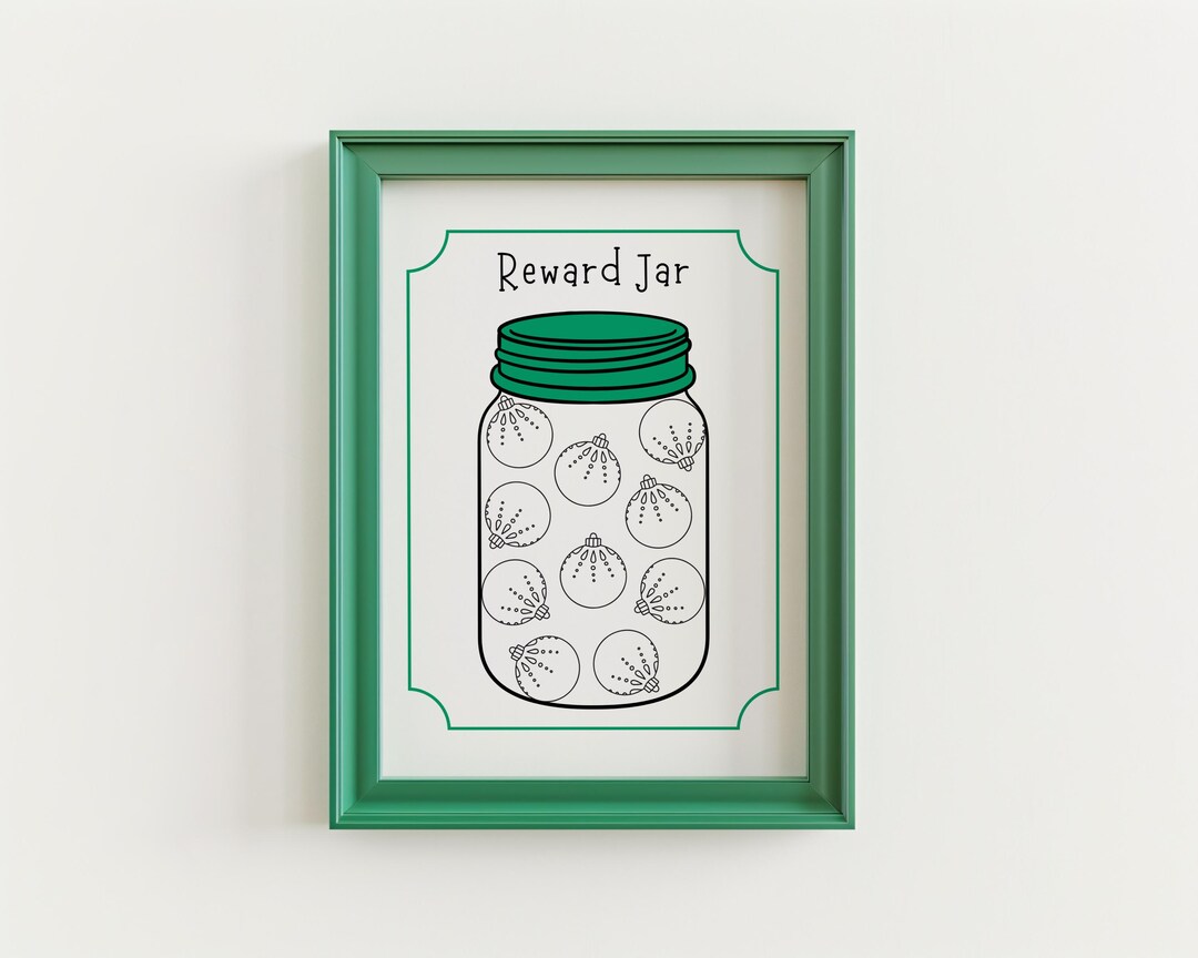 Kids Reward Jar Printable, Kids Reward Chart, Toddler Reward Jar ...