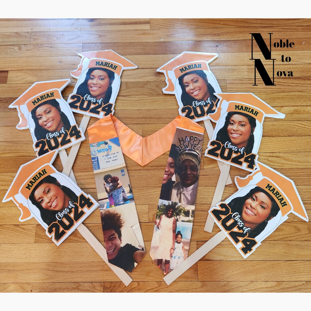 Custom Graduation Head Paddle & Graduation Stole Bundle - Etsy