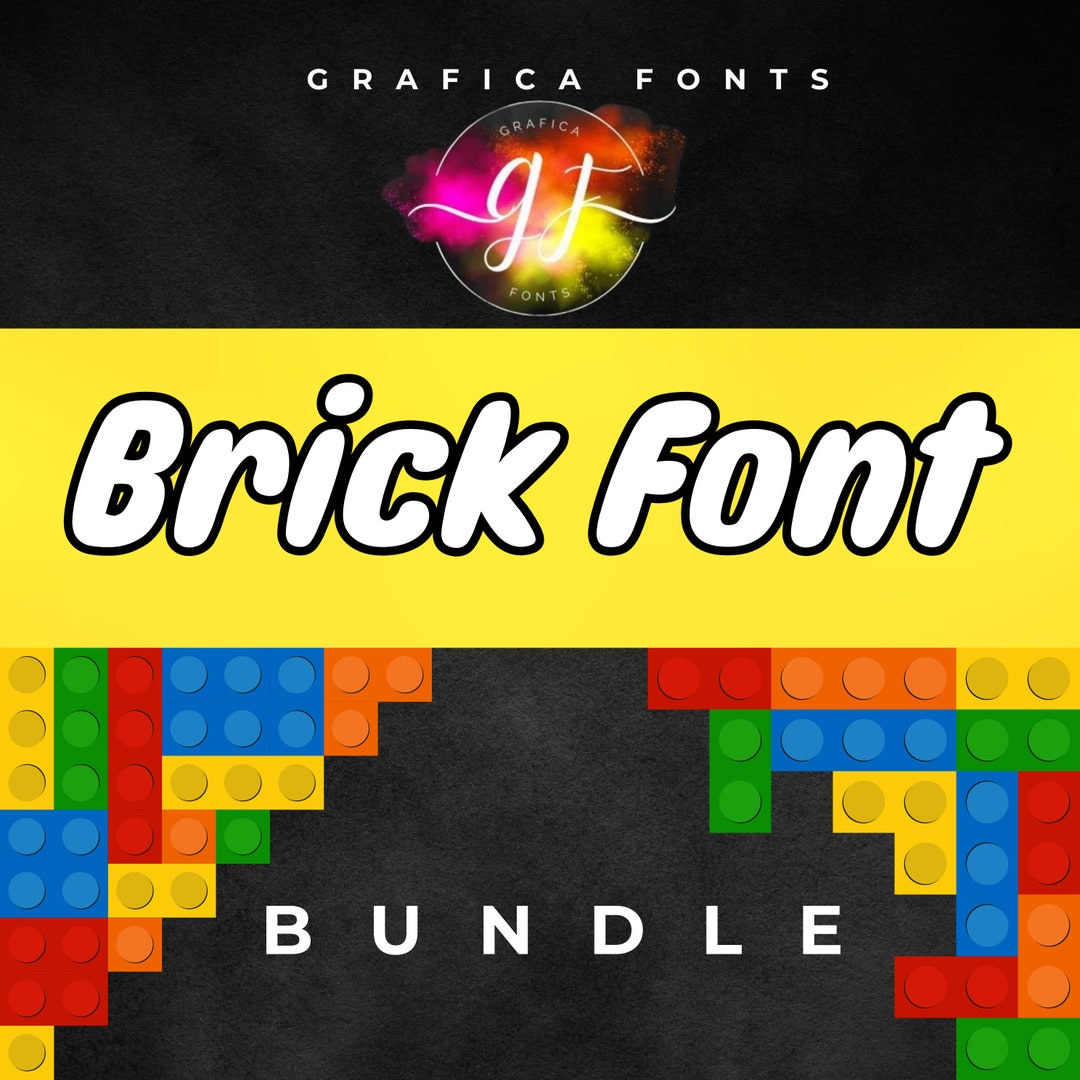 Brick Font SVG, Building Font Svg Files for Cricut and Silhouette ...