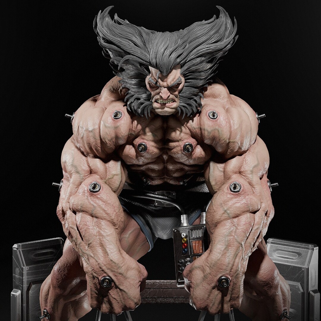 Wolverine, Arma X, arquivo stl, super-herói, impressão 3D, arquivos ...