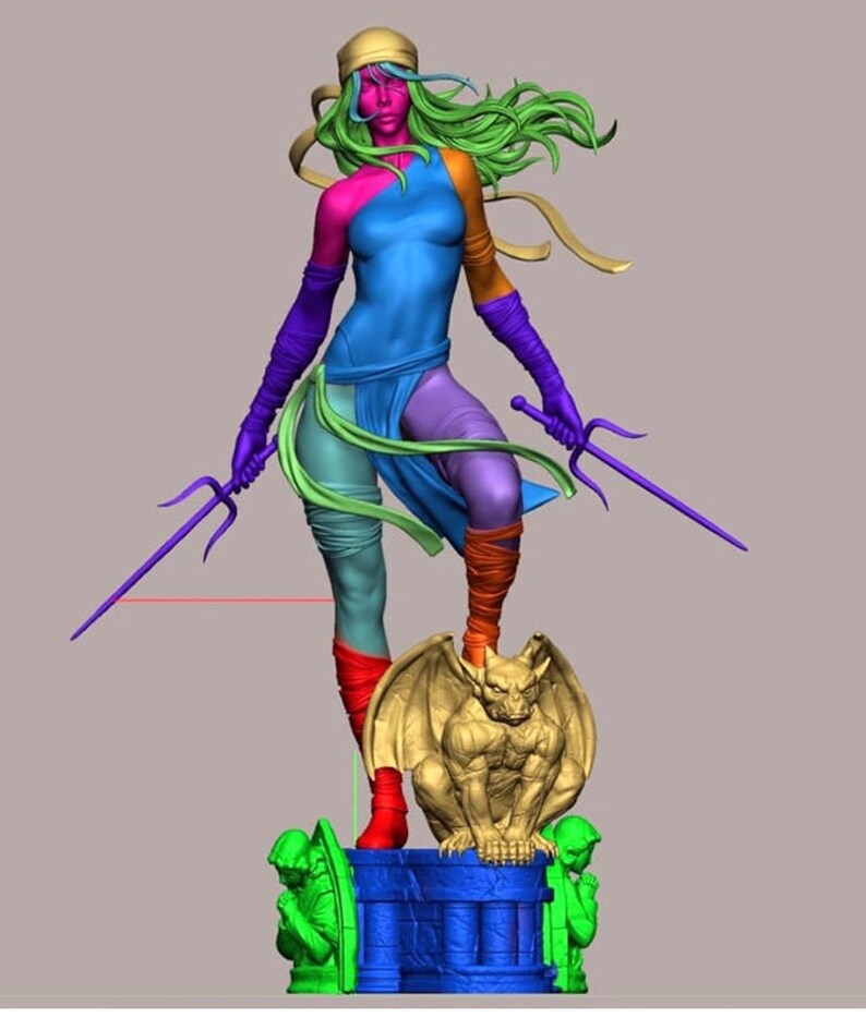 Elektra Electra Marver STL Print Scale 1/9 - Etsy