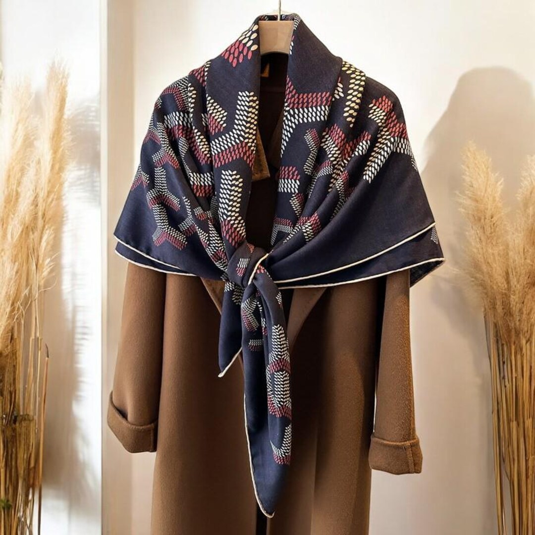 Cashmere Blend, Luxury High-end Shawl & Wrap, Warm, Large Square for ...
