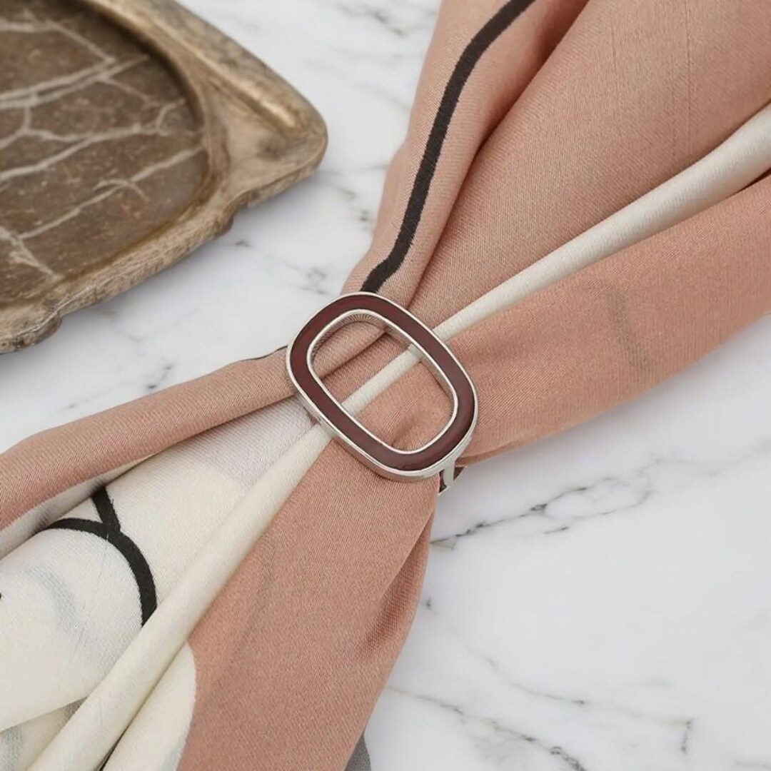 Scarf Fastener, Premium Double-layer, Anti-crack Smooth Edge Scarf Ring ...