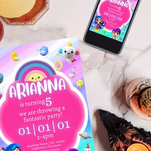 Digital Invitation, Custom in Canva, Printable Invitations, Party ...