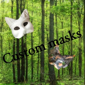 Therian Mask Marble Fox - Etsy