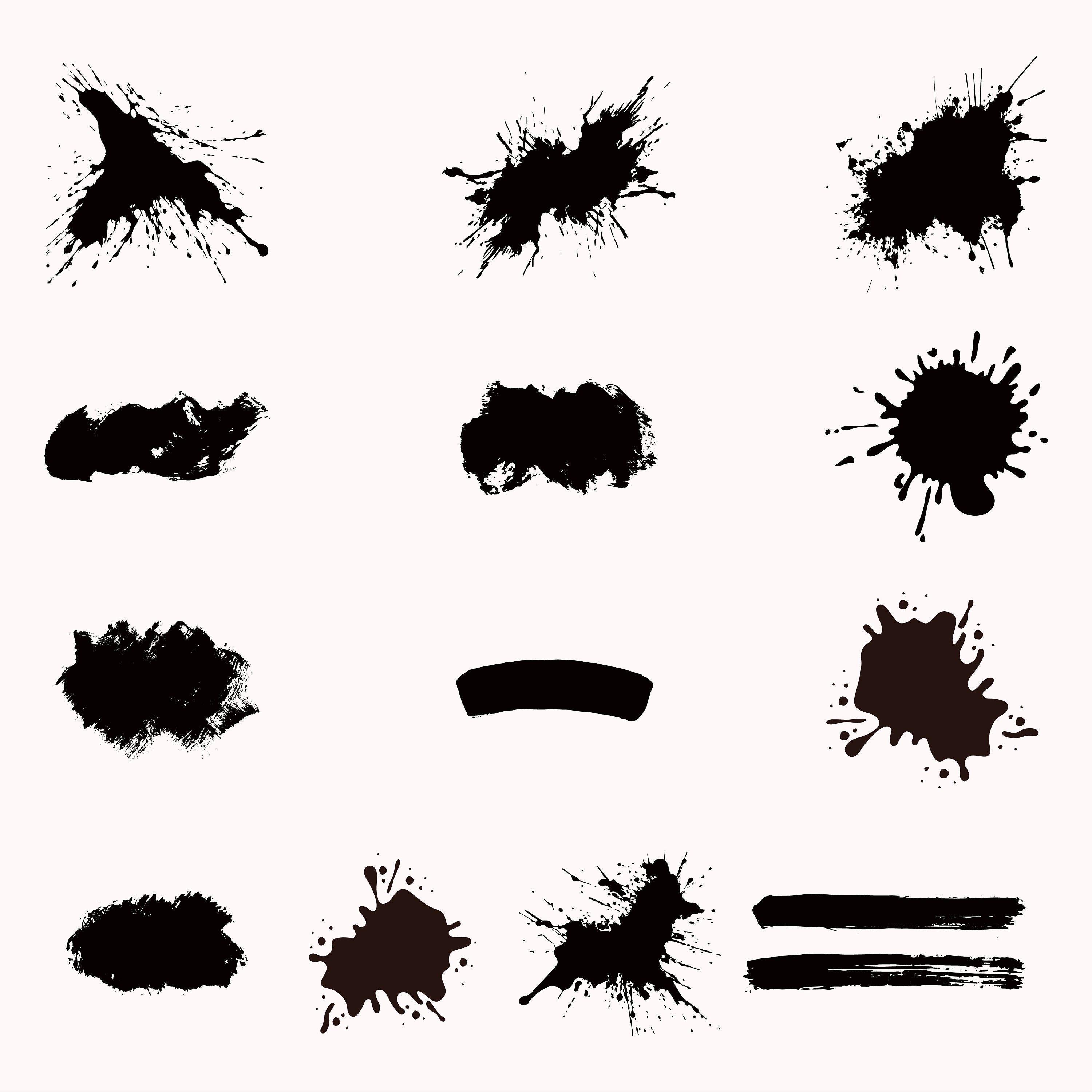 Pen Ink Splash Svg Bundles, Black Ink Splash Clipart, Pen Ink Svg ...