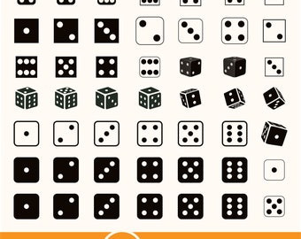 Cute Dice Svg Bundles, Ludo Dice, Dice PNG, Two Dice, Dice Clipart ...