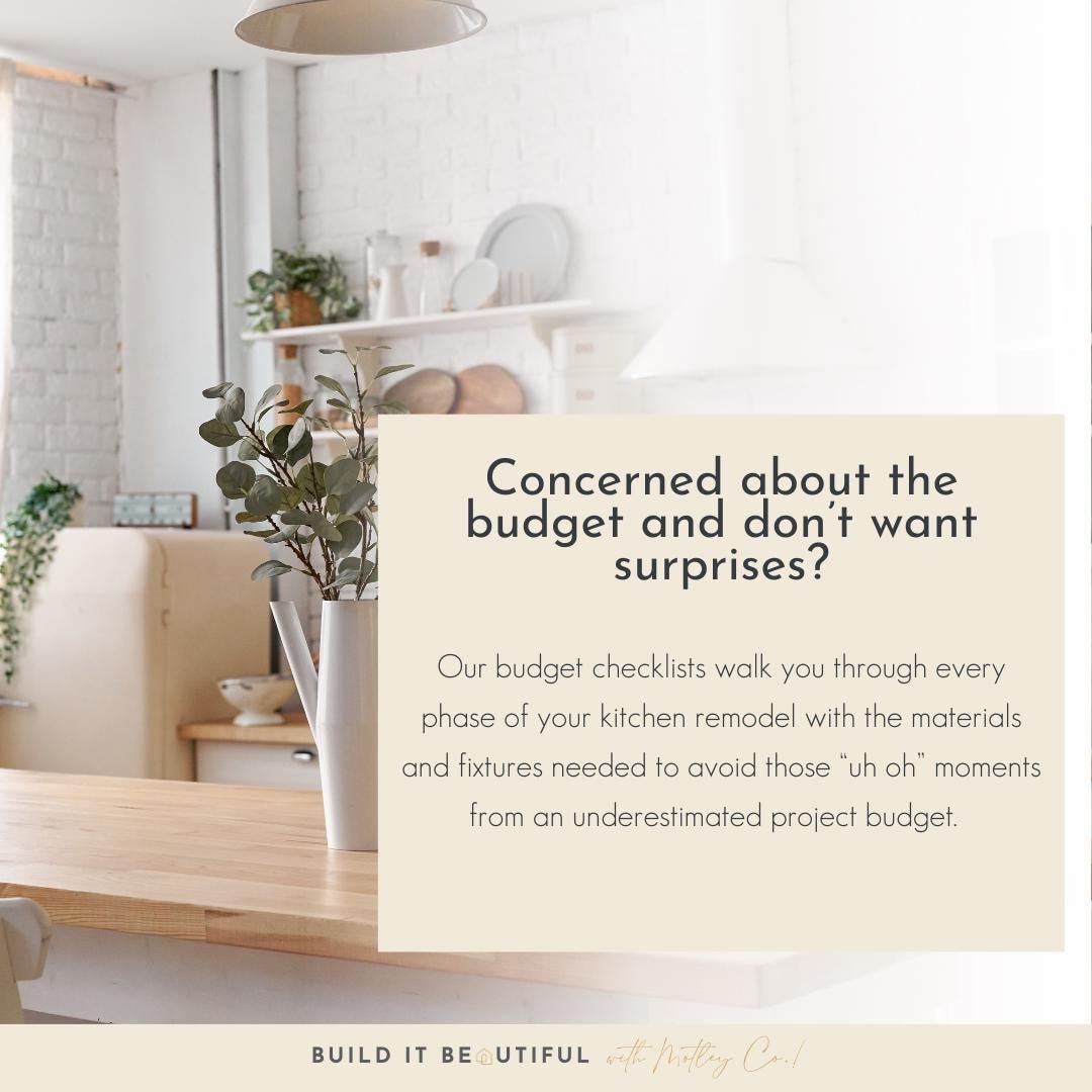 Kitchen Remodel Checklist Bundle, Renovation Planning Guide, Scope of ...