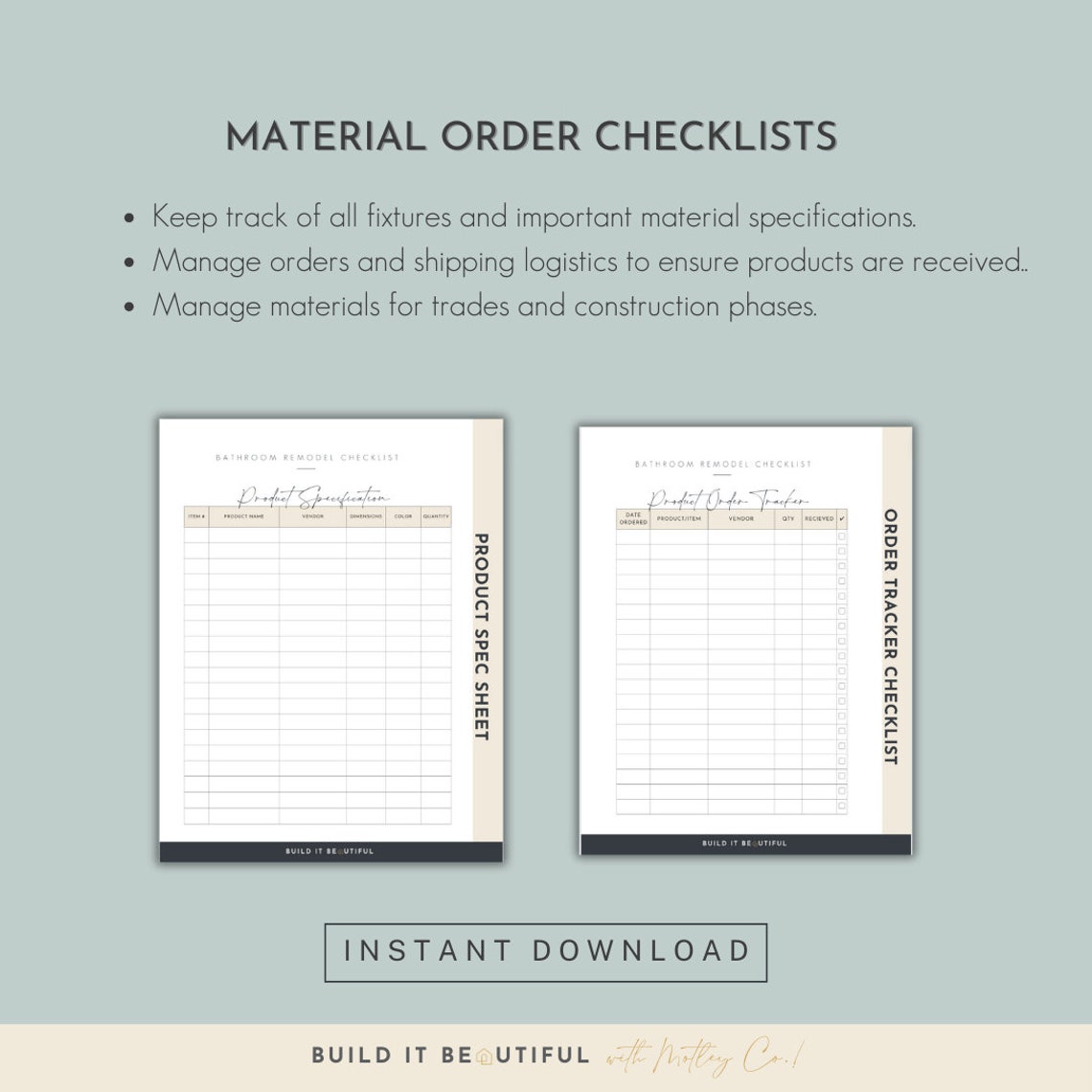 Bathroom Remodel Checklist, Bathroom Renovation Checklist, Scope of ...