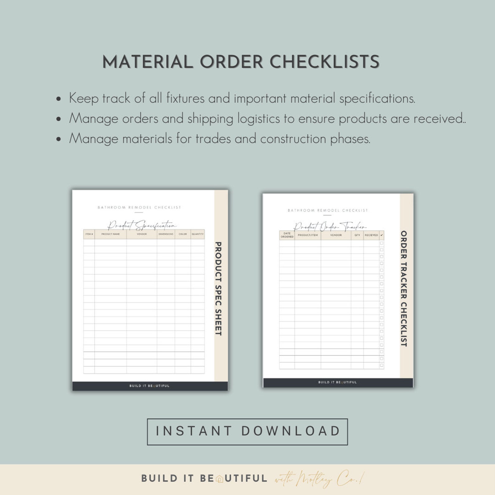 Bathroom Remodel Checklist, Bathroom Renovation Checklist, Scope of ...