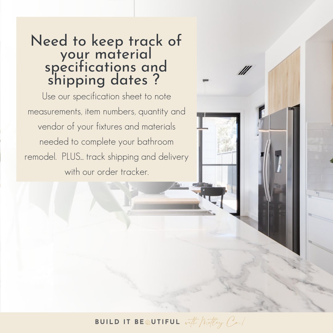 Bathroom Remodel Checklist, Bathroom Renovation Checklist, Scope of ...