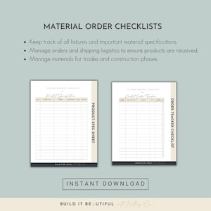 Kitchen Remodel Checklist Bundle, Renovation Planning Guide, Scope of ...