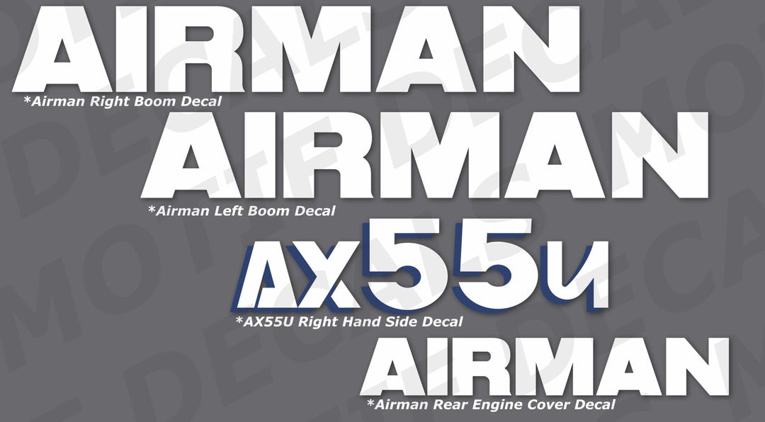 SVG Airman AX55U-6A/ AX55U Excavator | Digger Decal | Sticker Vector ...