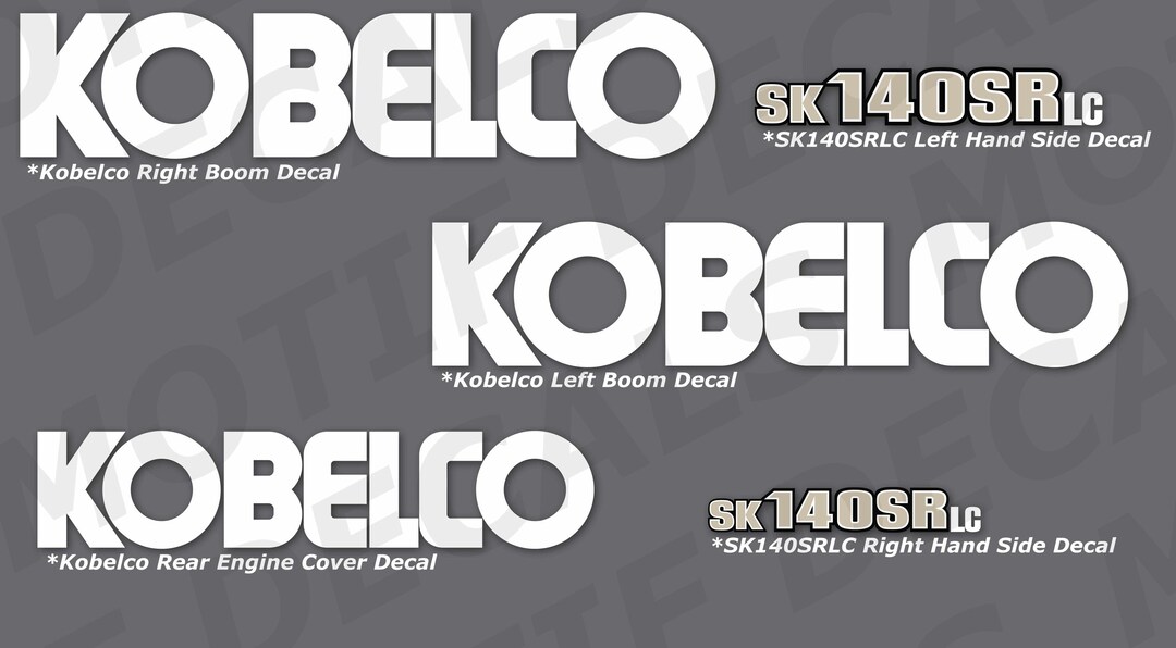 SVG Kobelco SK140SRLC/ SK140 Excavator | Digger Decal | Sticker Vector ...