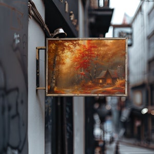 Autumn Forest Digital Print Landscape Print, Seasonal Wall Art, Fall ...