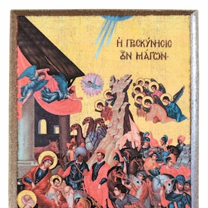 Adoration of the Magi, Byzantine Icon, Orthodox Icon, Handmade Icon - Etsy