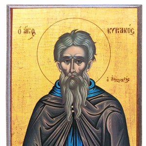 Saint Cyriacus, the Hermit of Palestine, Byzantine Icon, Orthodox Icon ...