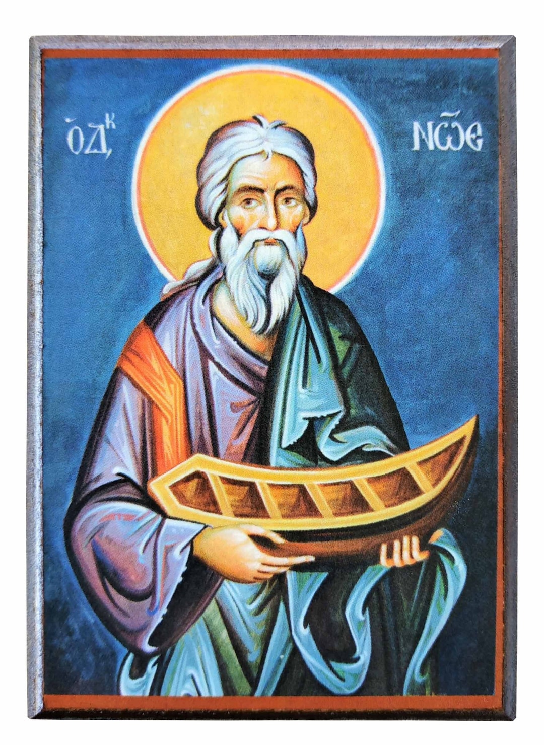 Saint Noah the Righteous, Byzantine Icon, Orthodox Icon, Handmade Icon ...