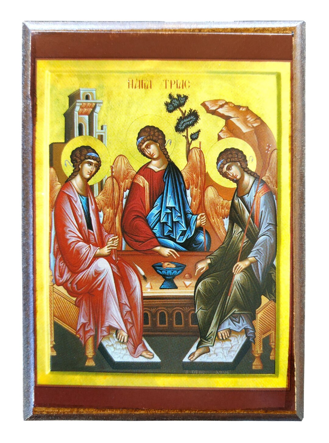 Holy Trinity (three Angels, From the Hospitality of Abraham), Byzantine ...