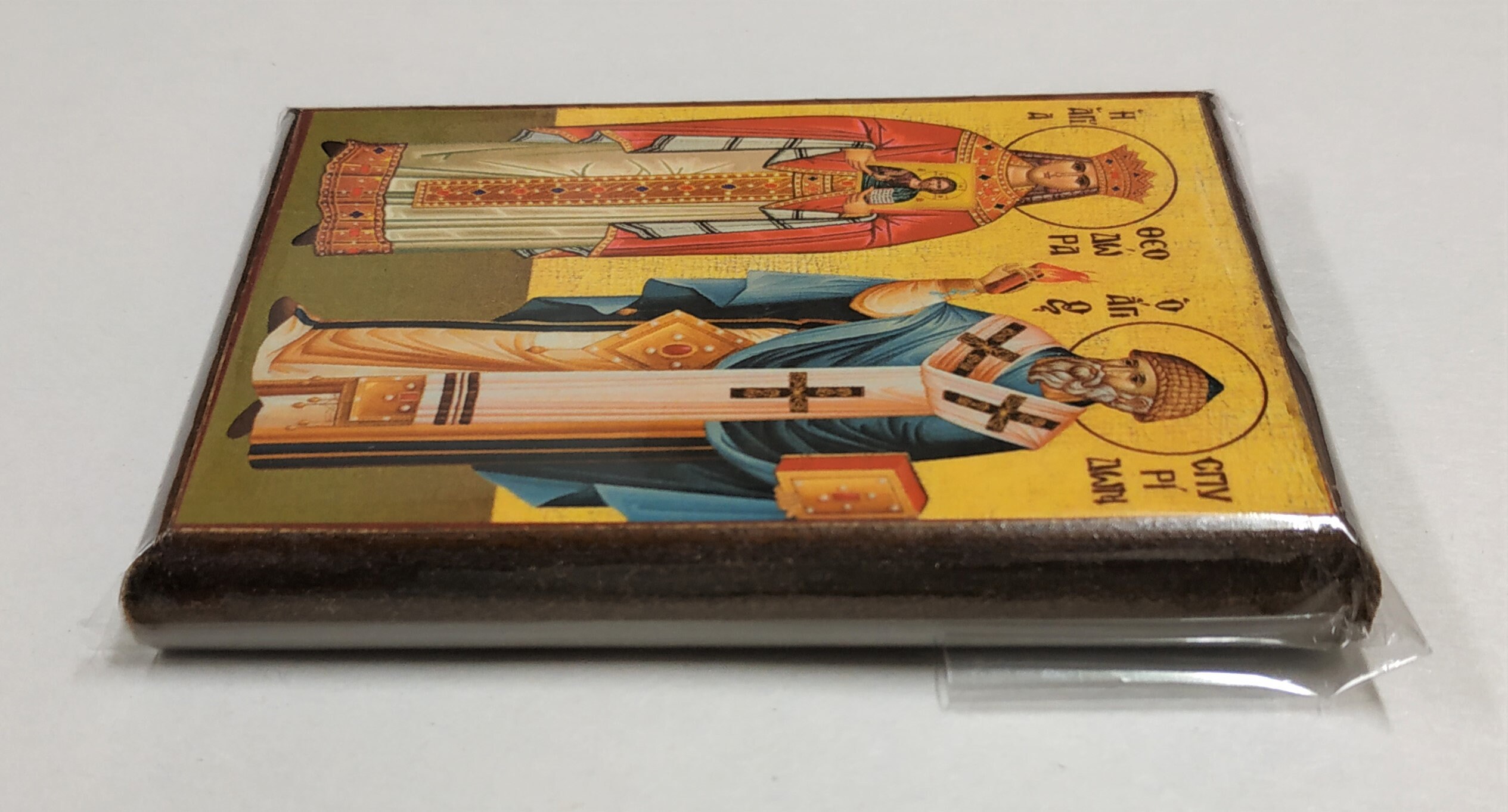 Saints Theodora and Spyridon, Full Body, Byzantine Icon, Orthodox Icon ...