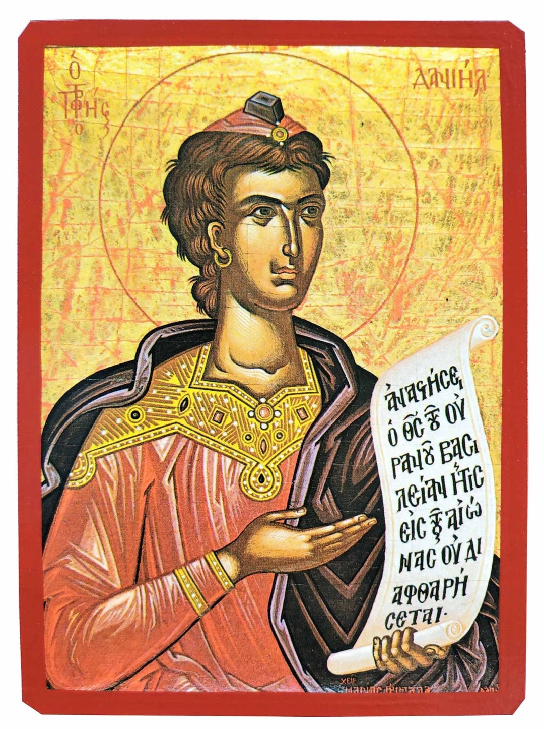 Holy Prophet Daniel, Byzantine Icon, Orthodox Icon, Handmade Icon - Etsy