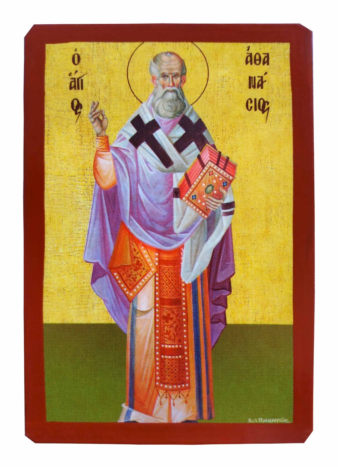 Saint Athanasius the Great, Patriarch of Alexandria, Full Body ...