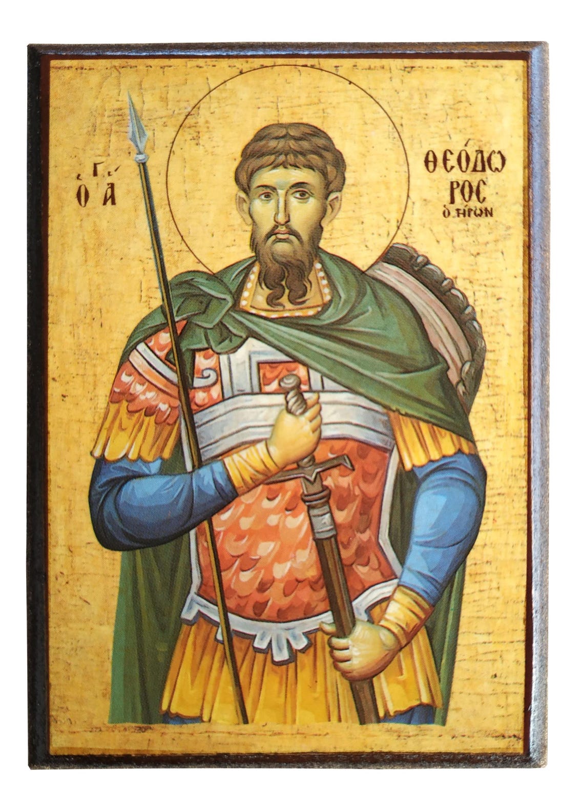 Saint Theodore the Great Martyr, Tyro, Byzantine Icon, Orthodox Icon ...
