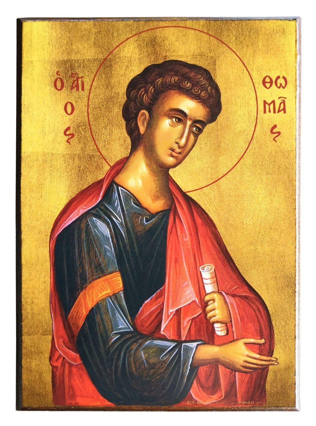 Saint Thomas the Apostle, Byzantine Icon, Orthodox Icon, Handmade Icon ...