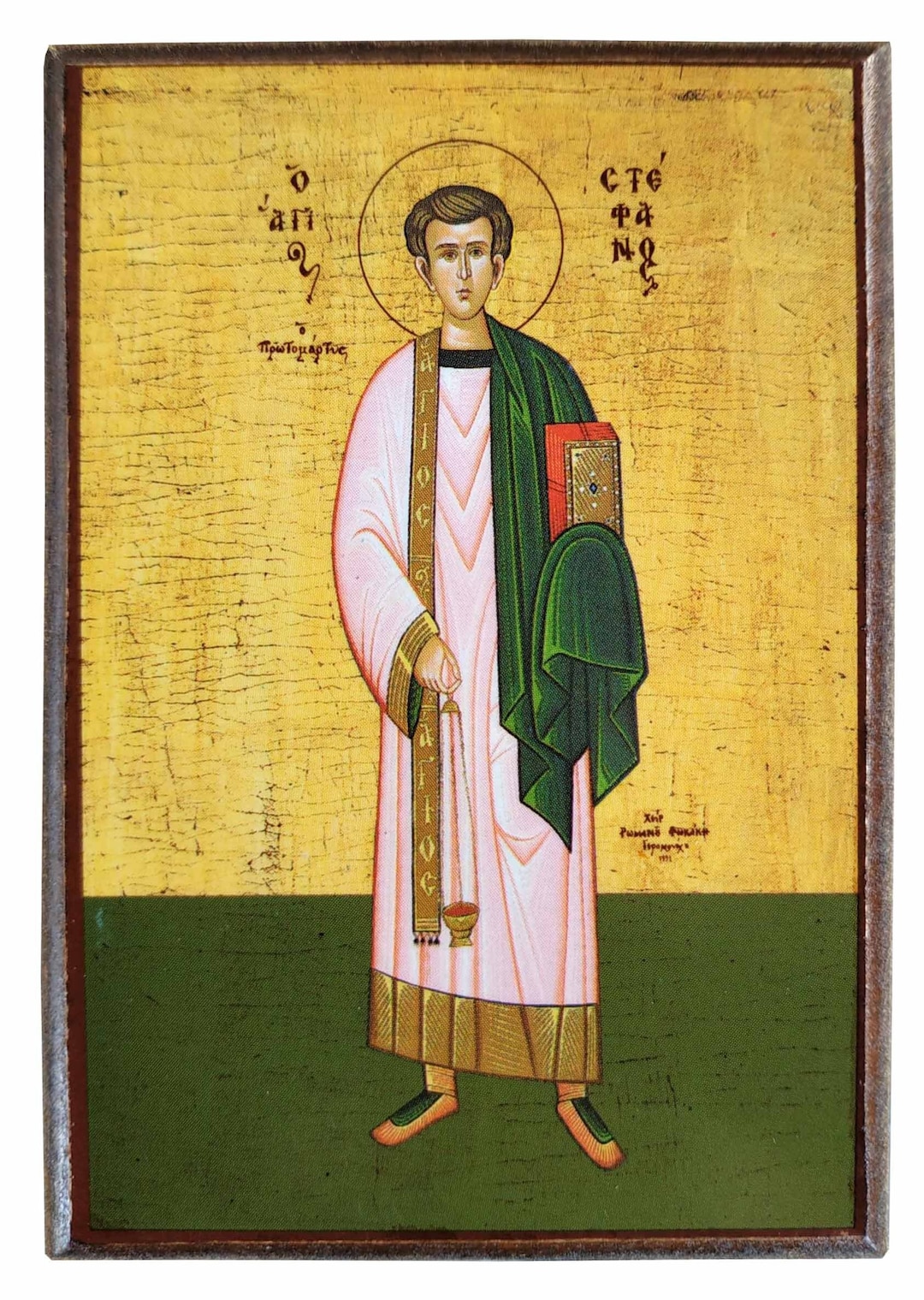 Saint Stephen, the First Martyr, Full Body, Byzantine Icon, Orthodox ...