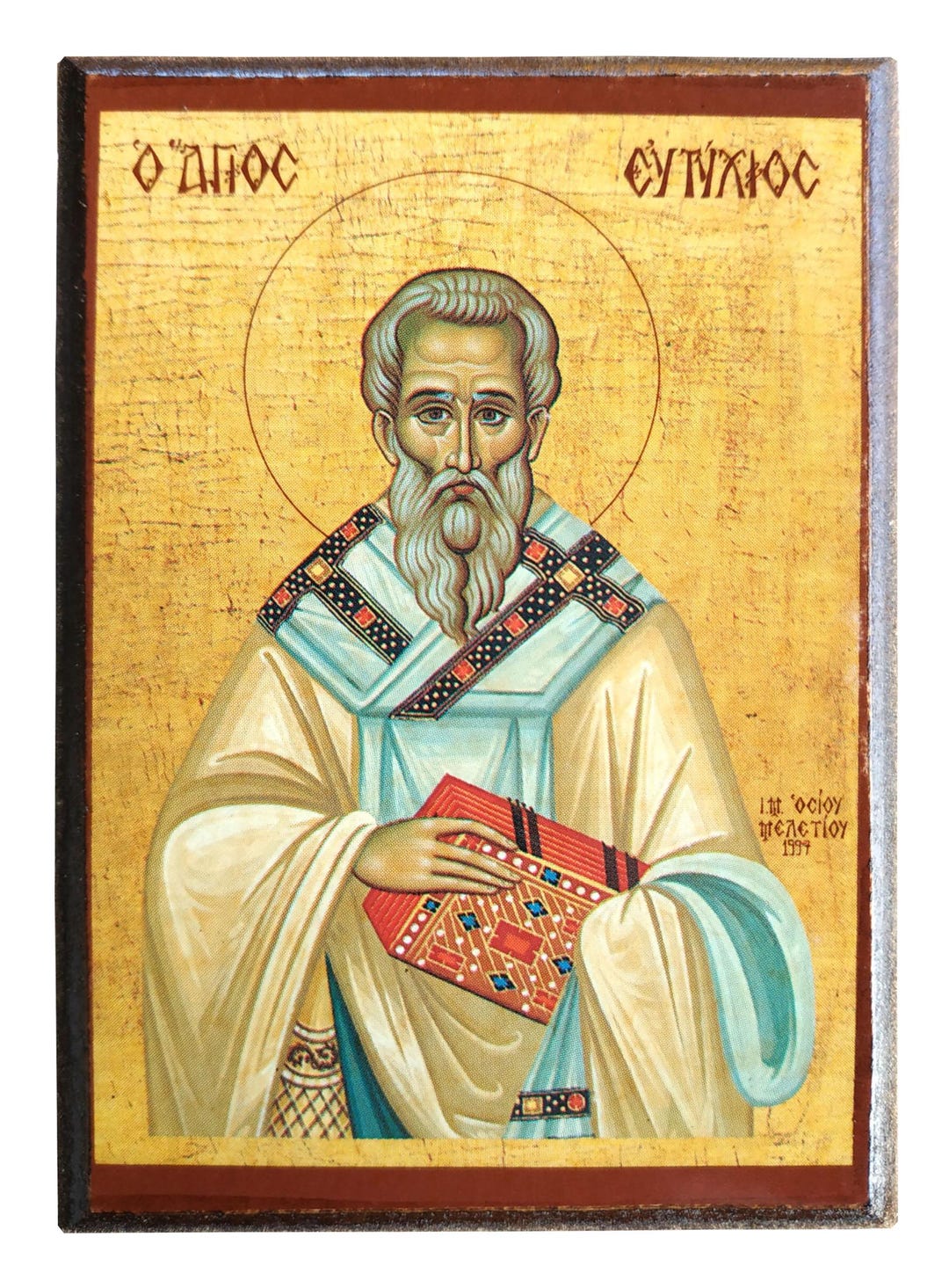 Saint Eutychius, Patriarch of Constantinople, Byzantine Icon, Orthodox ...